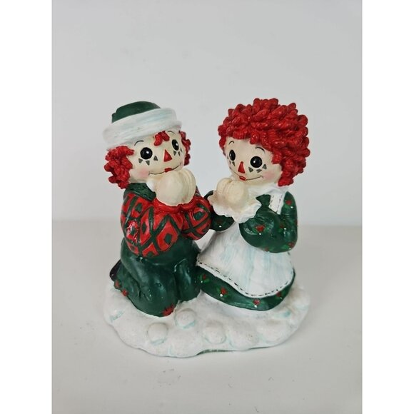 Accents | Snowden 1998 Raggedy Ann Andy Praying Figurine Decor Snow ...